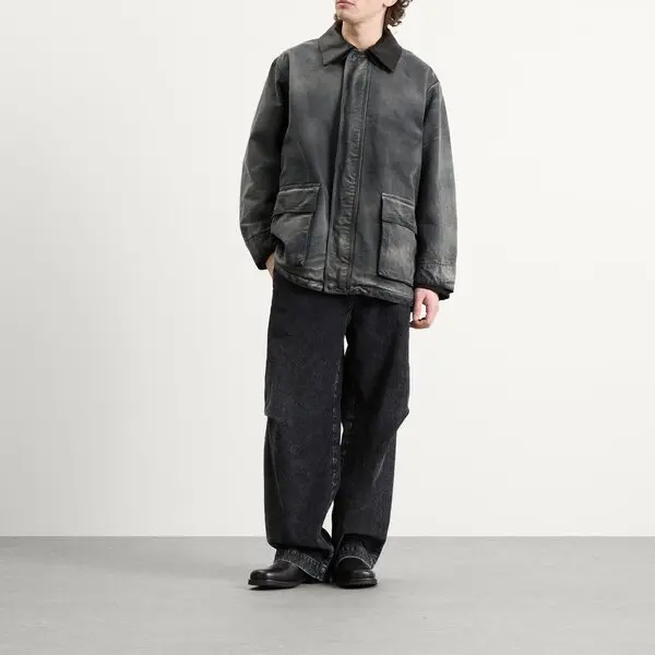 Auralee Duck Jacket - Faded Black | Editorialist